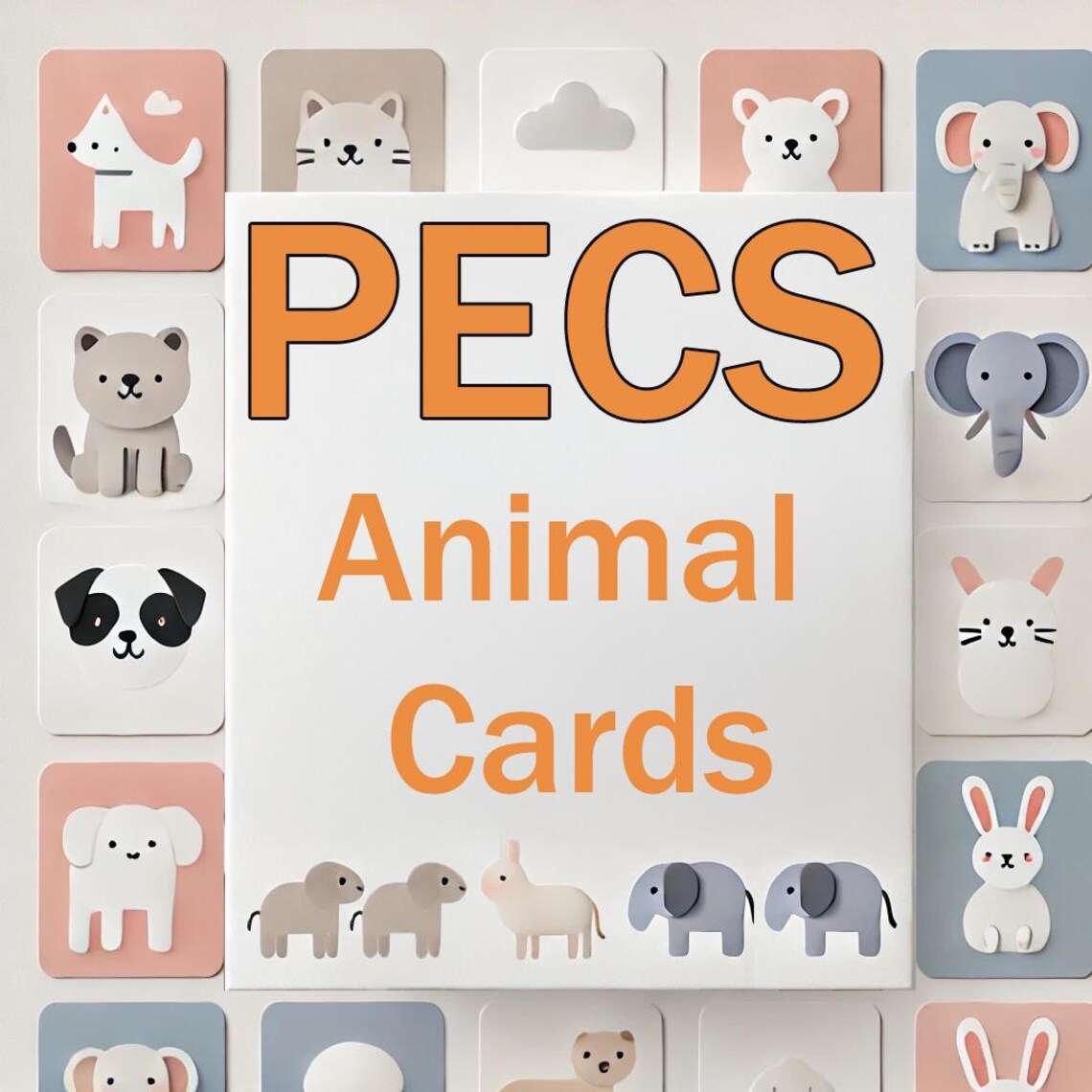 Animal PECS Cards – 48 Printable Visual Communication Cards | Autism ...