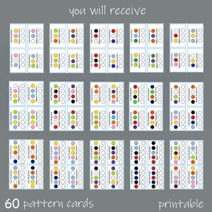 Pom Pom Pattern Cards: Preschool Fine Motor Activity (PDF Download ...