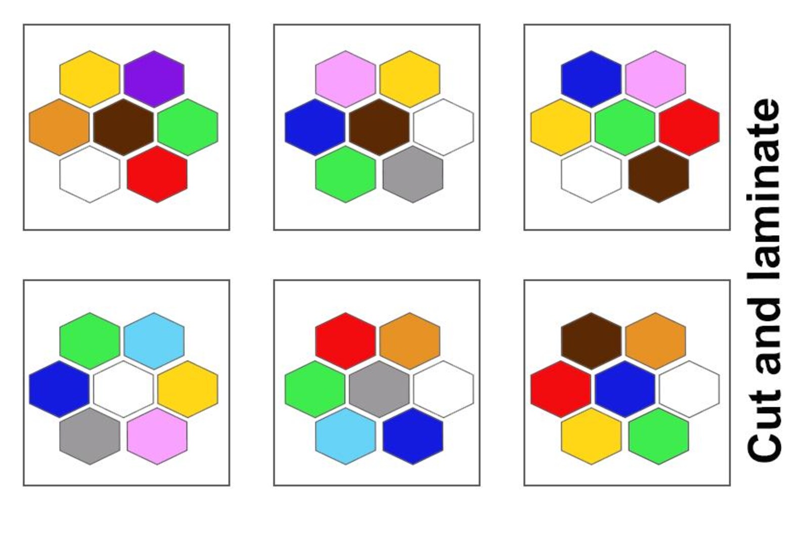 Colorful Honeycomb Game for Kids | Printable Color Matching Activity ...