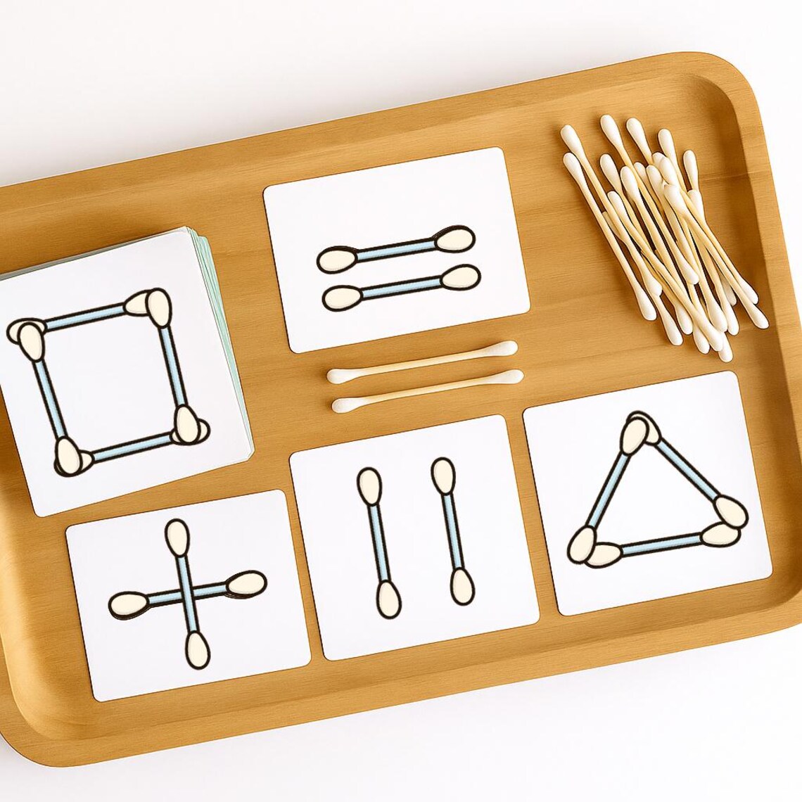 Cotton Swab Pattern Cards: Montessori Fine Motor Skills (printable PDF ...