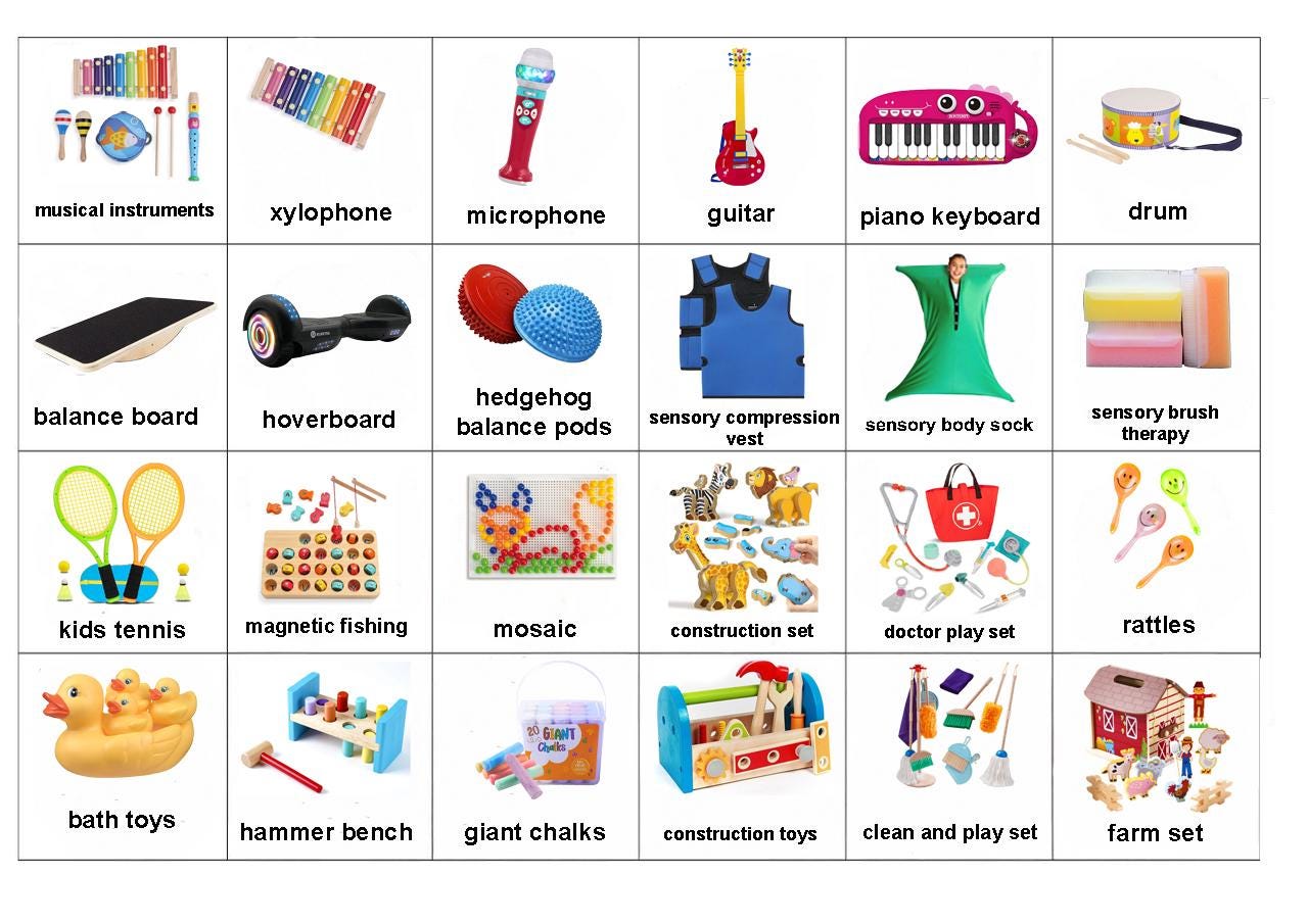 96 TOYS PECS Communication Cards | Printable Visual Schedule | Speech ...