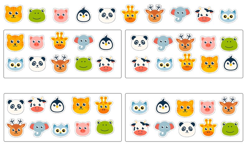 Animal Bus Game | Velcro Game for Kids | Preschool Educational Book for ...