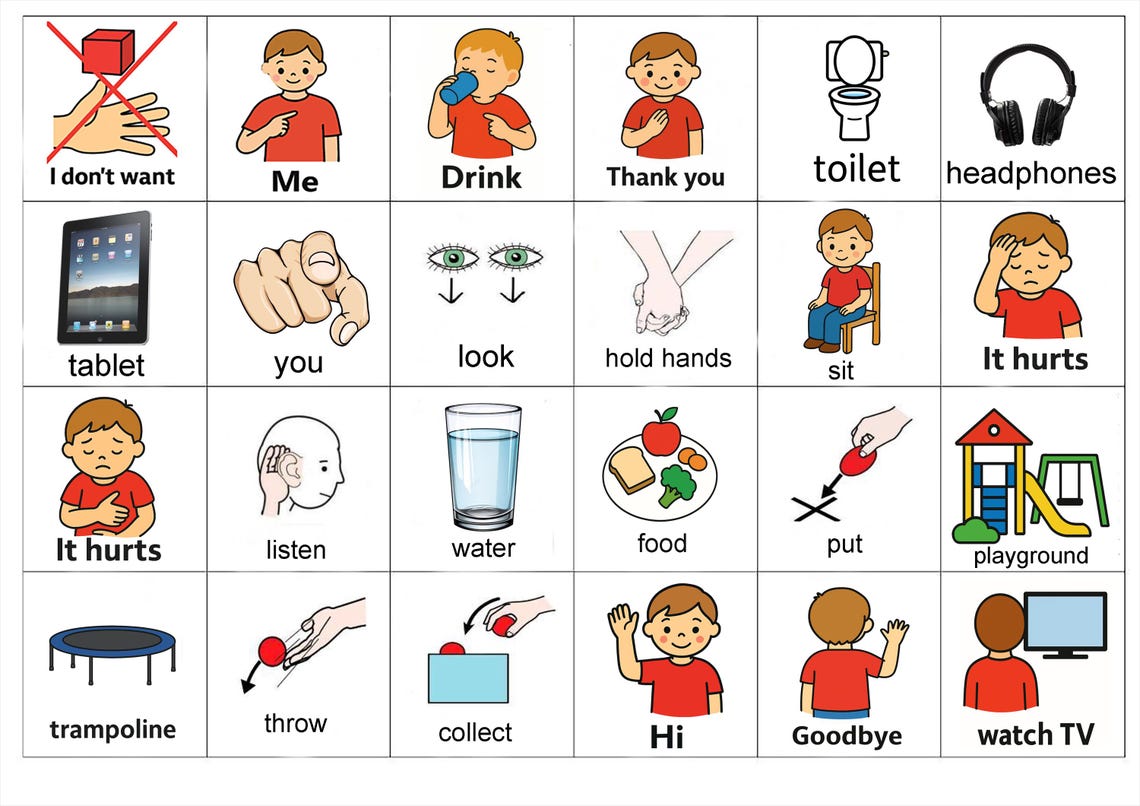 PECS Communication Cards for Kids | Printable Visual Schedule | First ...