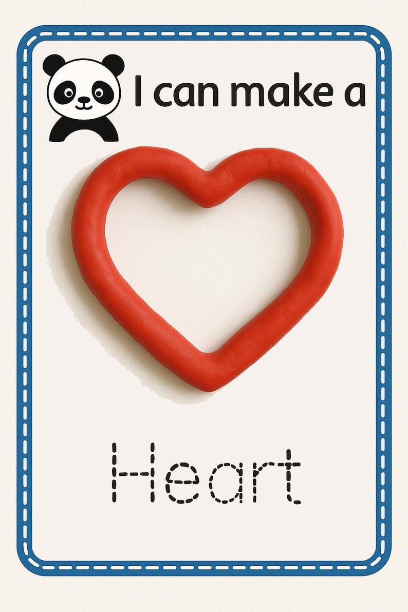 Shapes Play Dough Mats Visual Cards Montessori Toddler Activities ...