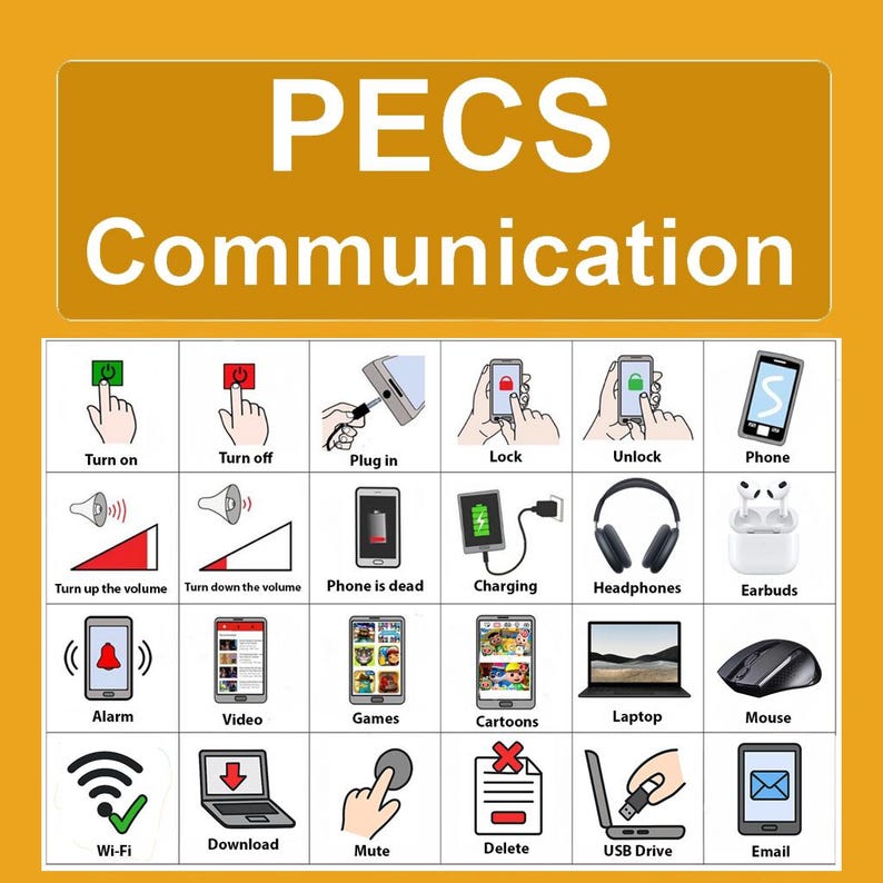 PECS Communication Cards: Visual Supports for Autism & Speech Therapy ...