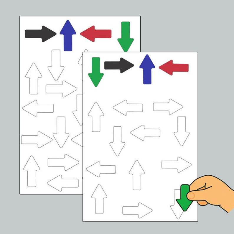 Direction Arrow Task Cards – Digital Printable for Kids | Fine Motor ...