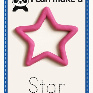 Shape Playdough Mats: Montessori Learning Cards (PDF) - Etsy