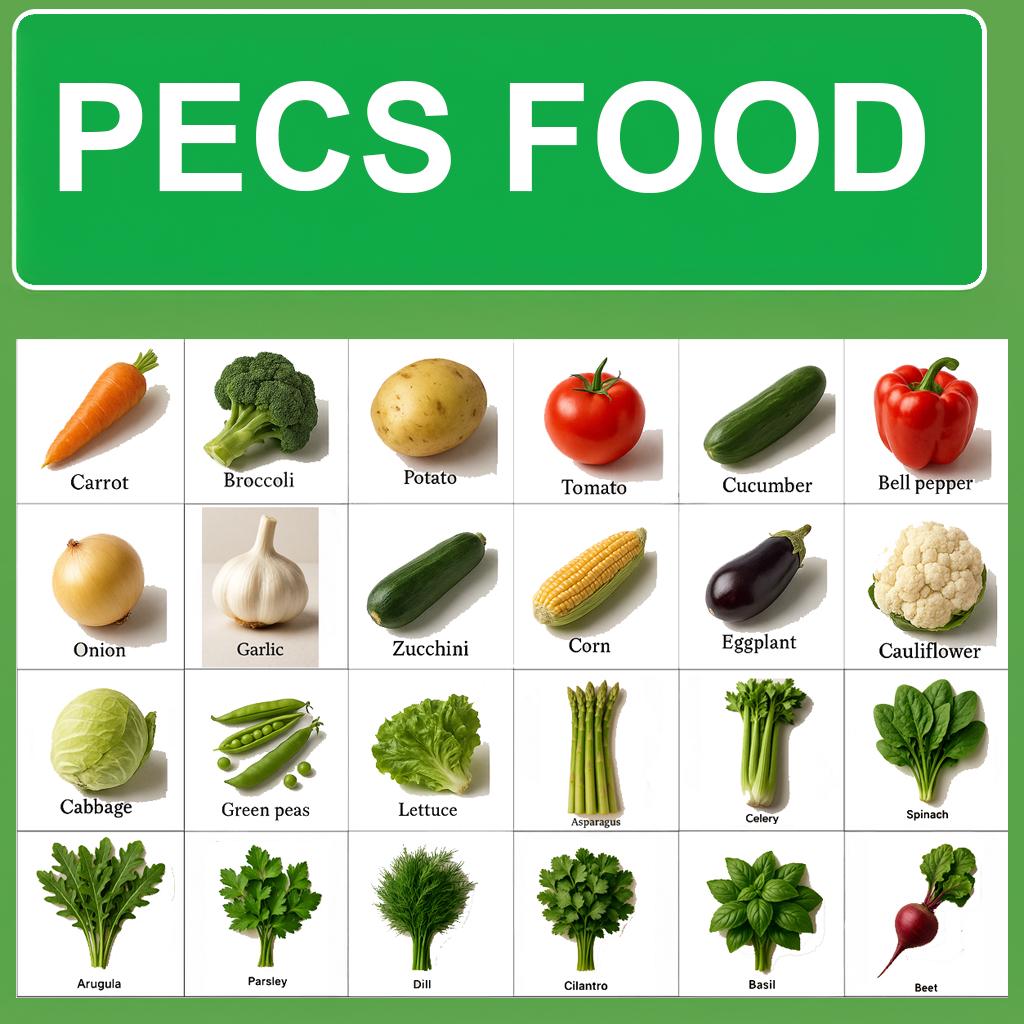 PECS Food Cards: Visual Meal Planner for Autism (instant Download ...
