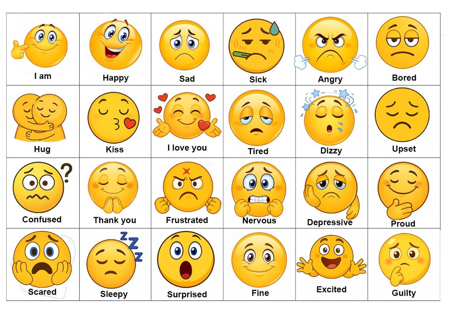 PECS Communication Cards for Kids | Emotions PECS Cards| Printable ...