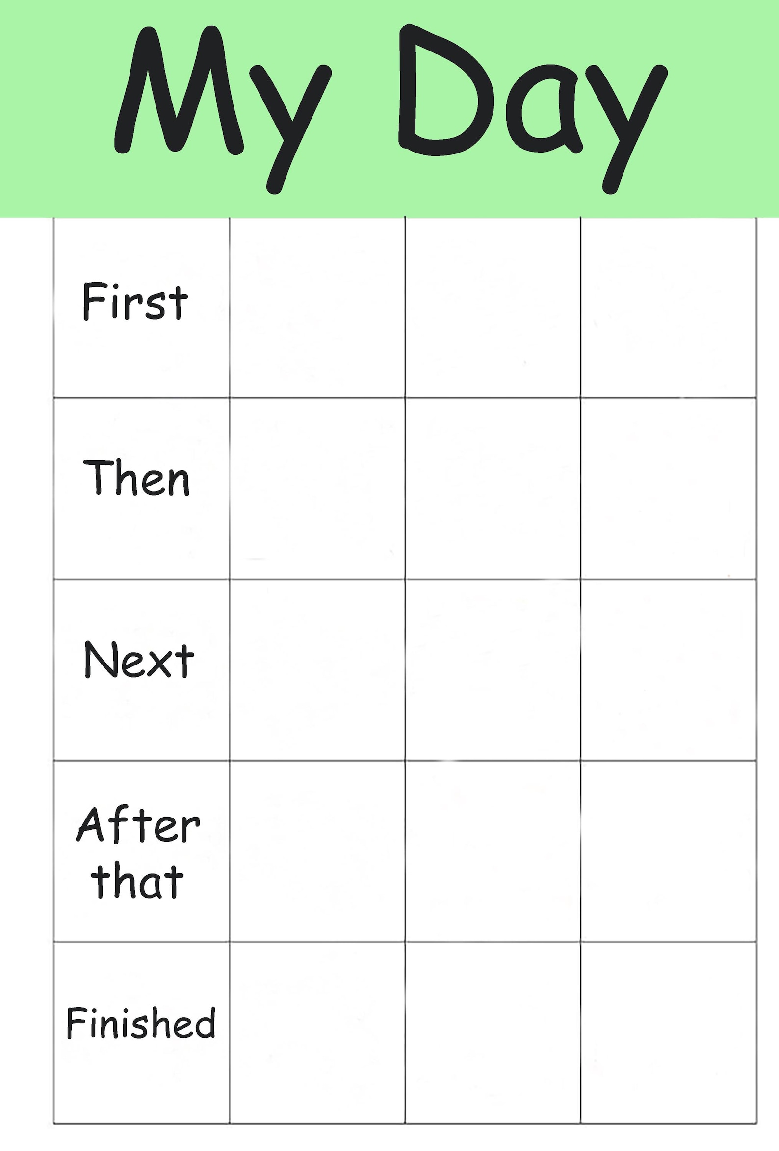 PECS Visual Schedule: Daily Routine Cards for Kids (digital Download ...