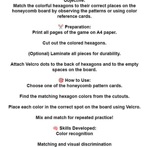 Colorful Honeycomb Game for Kids | Printable Color Matching Activity ...