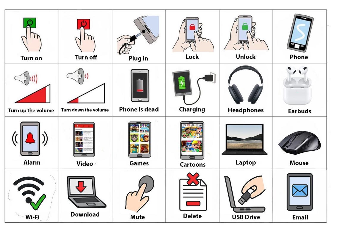 PECS Communication Cards for Kids | Printable Visual Schedule | First ...
