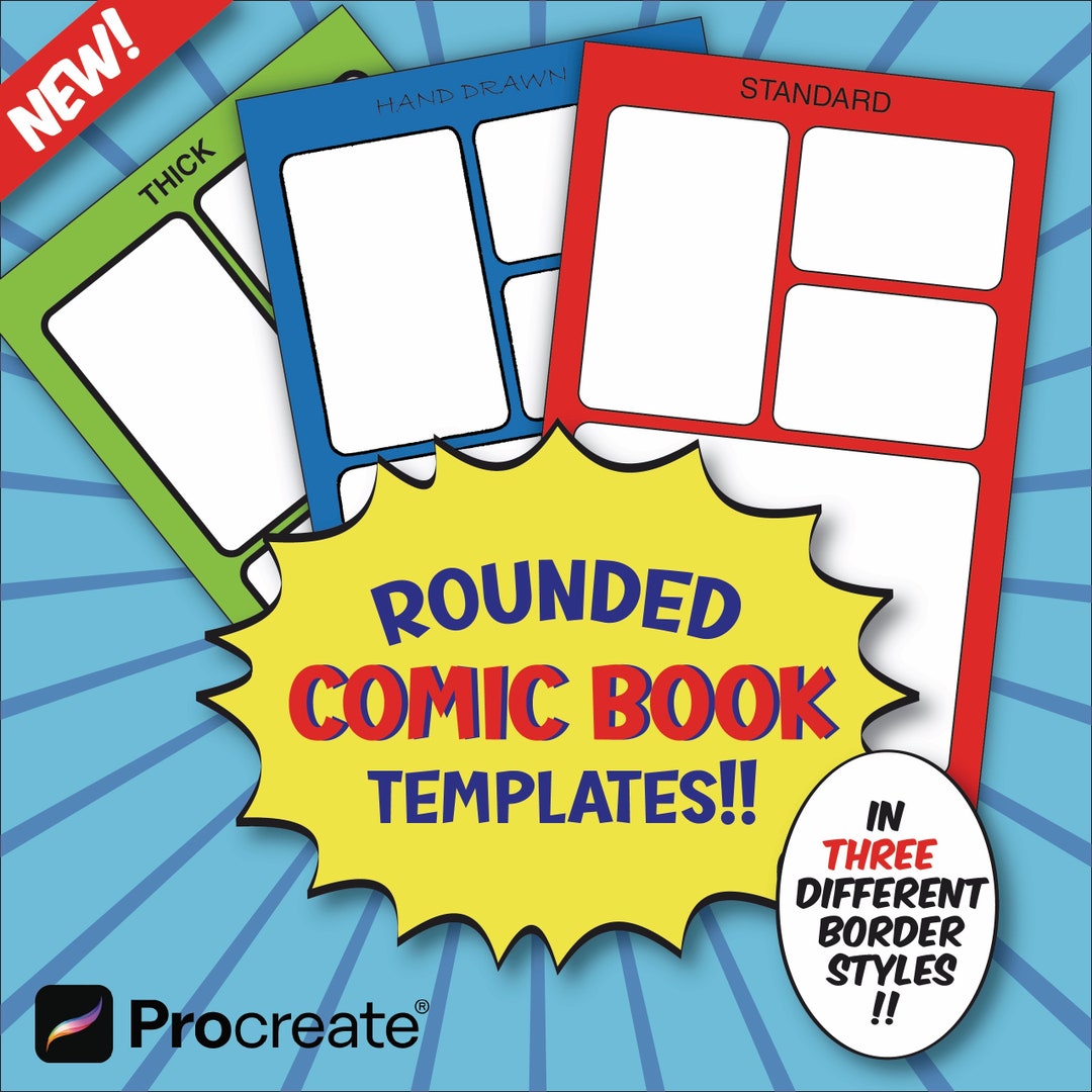 50+ Round Rectangle Comic Book, Webtoon, and Manga Panel Templates for ...