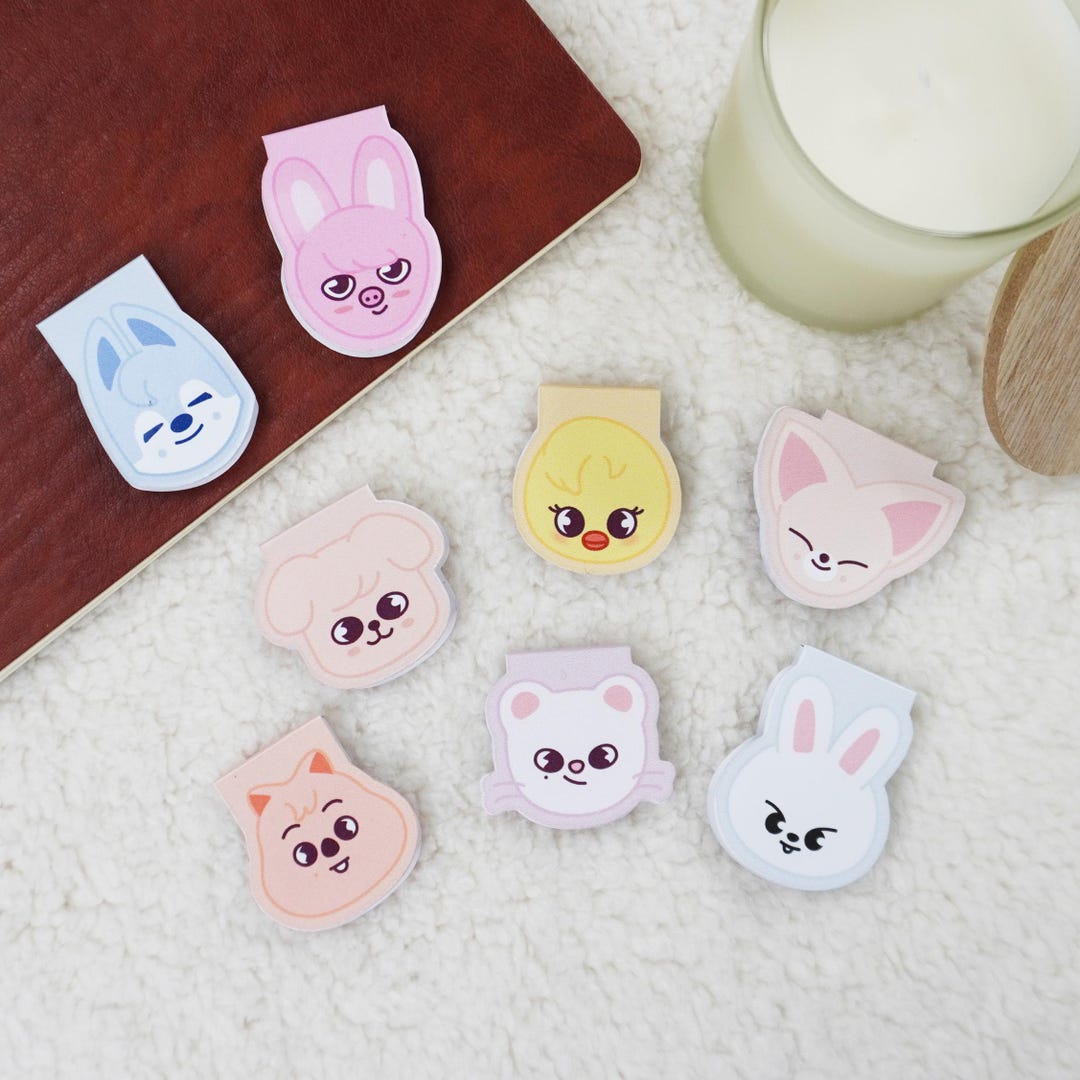 SKZOO Bookmark, Stray Kids Bookmark, Kpop Magnetic Bookmark, Book ...