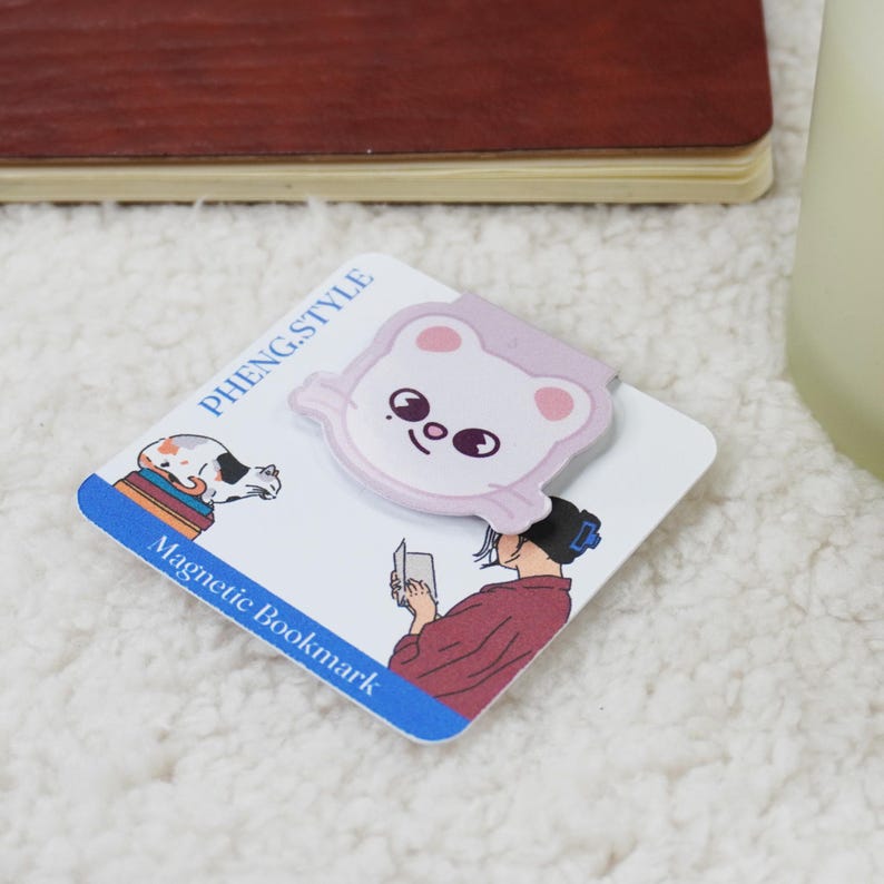 SKZOO Bookmark, Stray Kids Bookmark, Kpop Magnetic Bookmark, Book ...