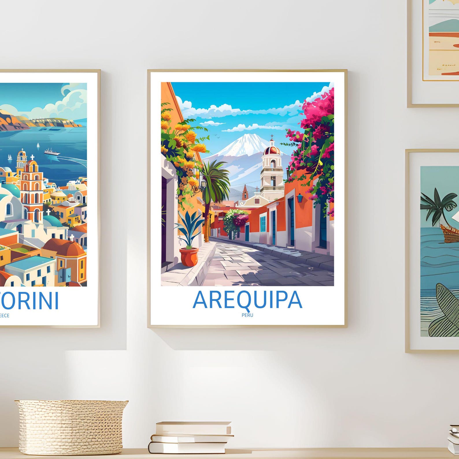 Arequipa Travel Print Wall Art Peru Wall Hanging Home Décor Peru Gift ...