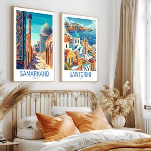 Samarkand Vintage Travel Poster, Uzbekistan Wall Art, Home Décor, Samarkand Gift, Art Lovers ...