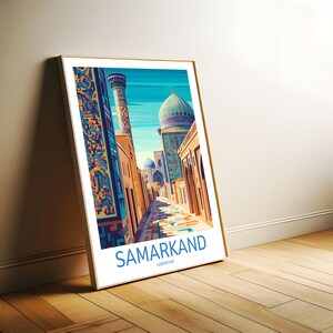Samarkand Vintage Travel Poster, Uzbekistan Wall Art, Home Décor, Samarkand Gift, Art Lovers ...