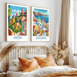 Sintra Portugal Vintage Travel Poster, Sintra Wall Art Home Décor ...