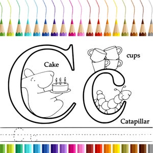 English Coloring Alphabet for Kids Fun Learning Coloring Pages ...