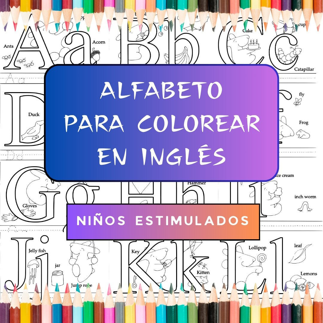 English Coloring Alphabet for Kids Fun Learning Coloring Pages ...