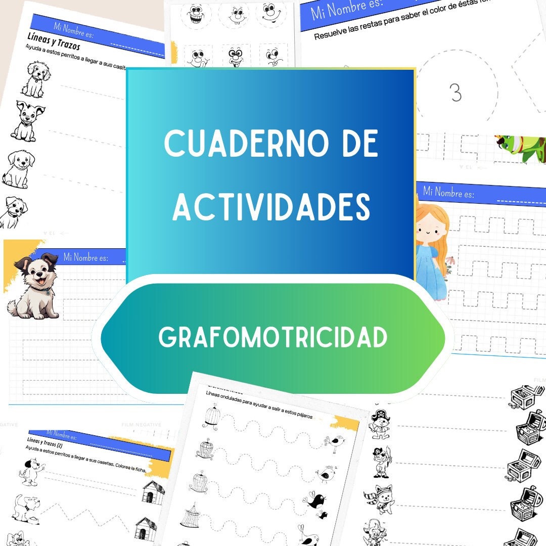 Graphomotor Notebook for Children: Motor Development, Visual ...