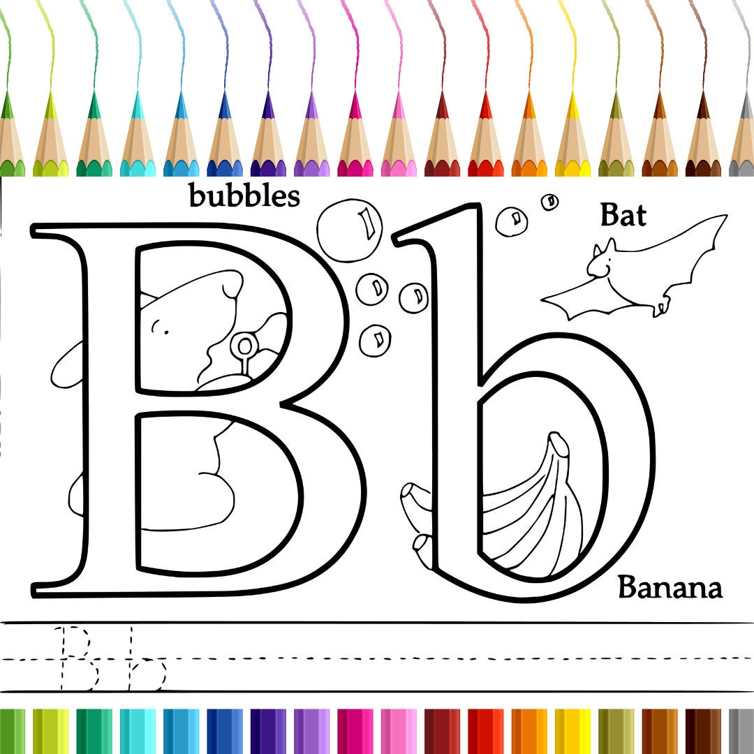English Coloring Alphabet for Kids Fun Learning Coloring Pages ...