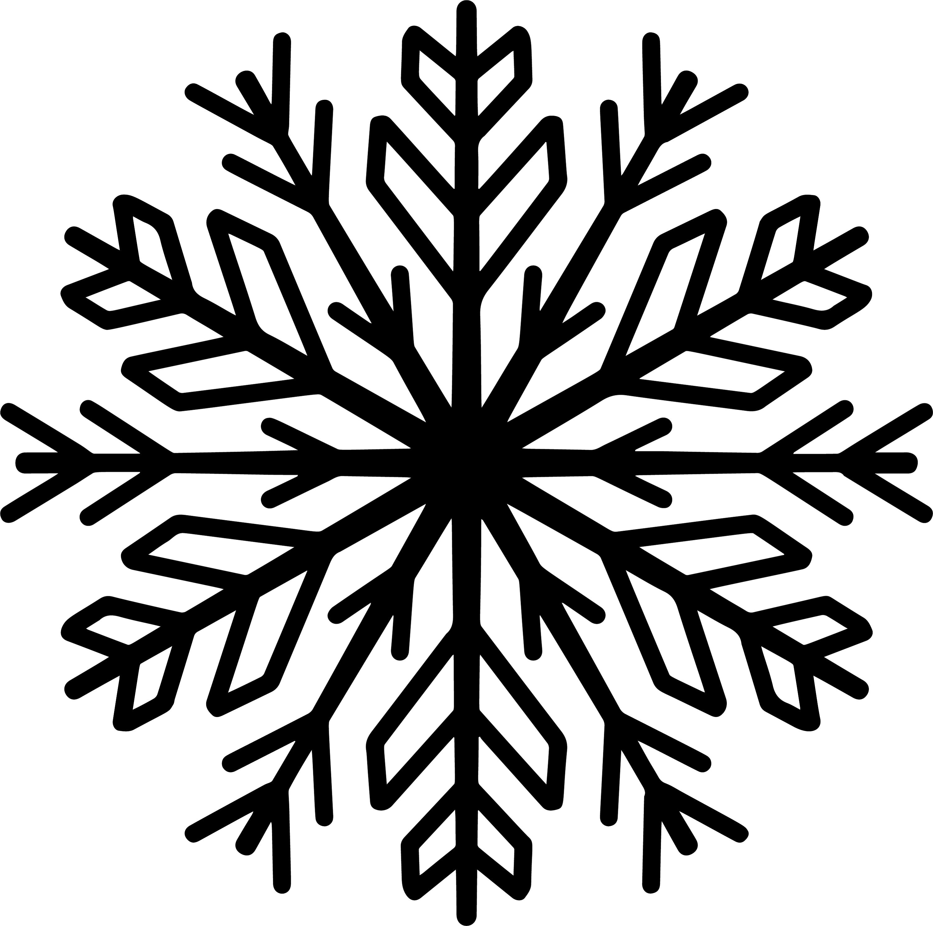 Snowflakes SVG Bundle Set of 100 Snowflakes Svg, Winter Bundle, Snow ...