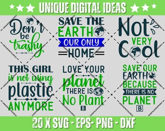 Earth Day Svg Bundle Earth Day Png Bundle Commercial Use Earth Day Svg ...
