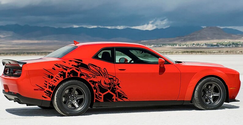 Dodge Challenger Angry Bee Side Graphics - Etsy