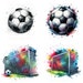 Soccer Clipart Bundle in Watercolor Style High-quality Soccer Graphics ...