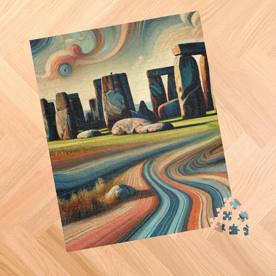 Stonehenge Jigsaw Puzzle, Abstract Art Design for Relaxing ...