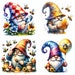 Watercolor Bee Gnome Clipart Set - Adorable Honey Bee Gnomes, Perfect ...