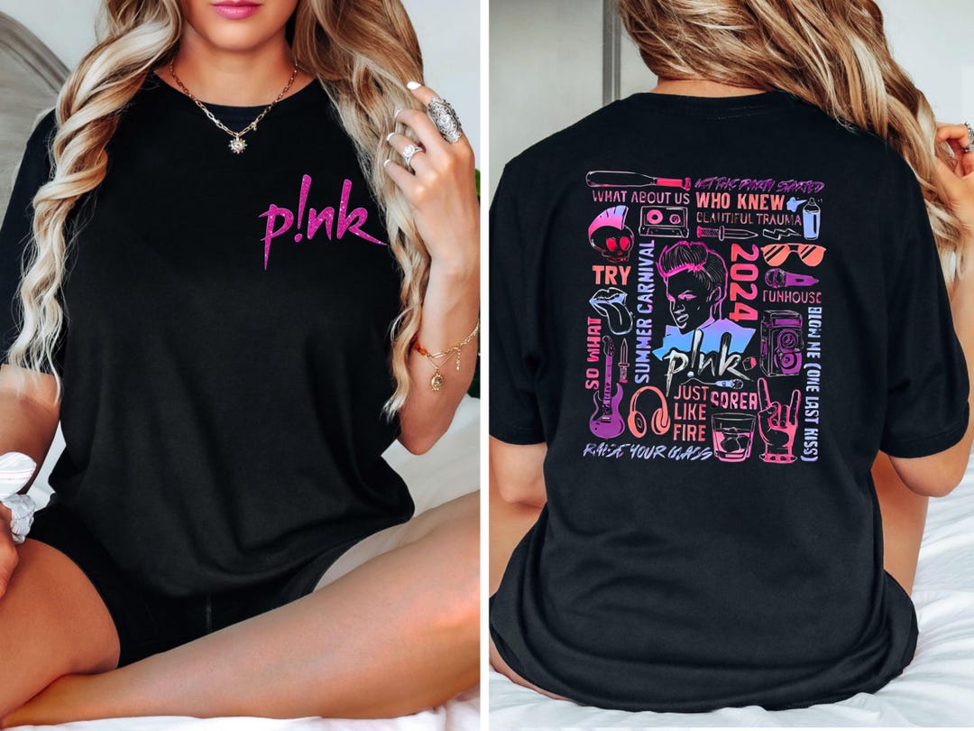 Pink Singer Summer Carnival 2024 Tour Shirt, Pink Fan Lovers Shirt ...
