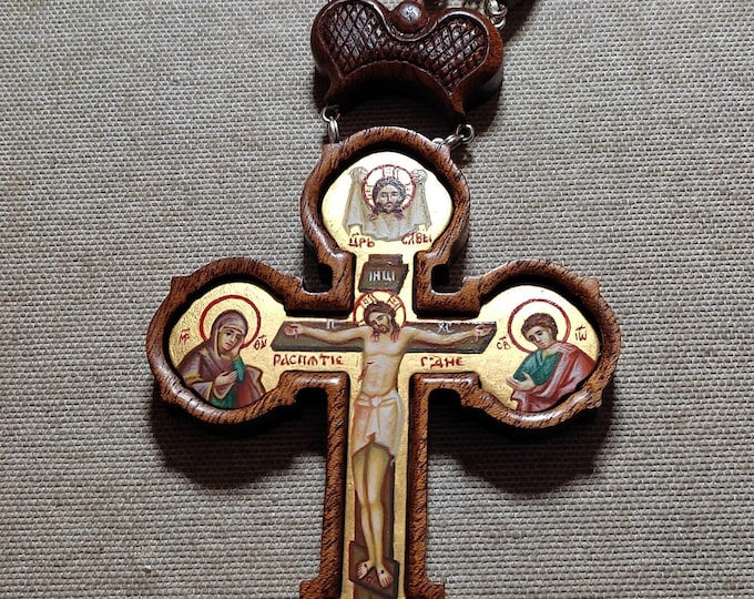 A Painted Cross for a Priest - Etsy