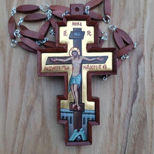 A Painted Cross for a Priest - Etsy