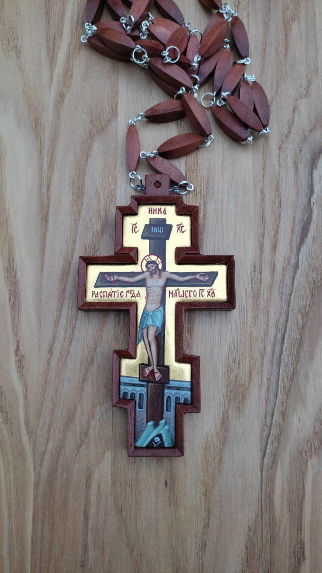 A Painted Cross for a Priest - Etsy