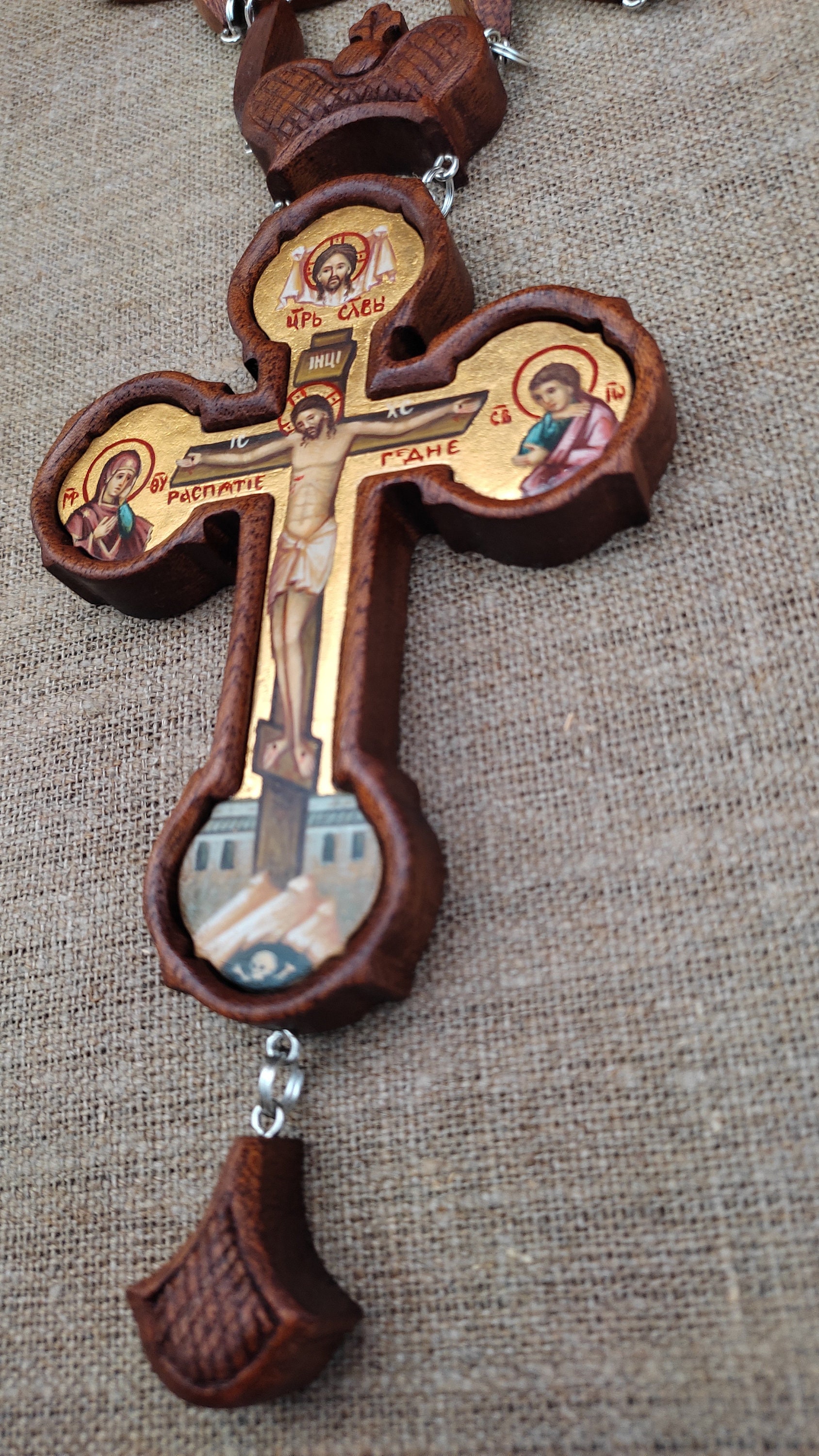 A Painted Cross for a Priest - Etsy