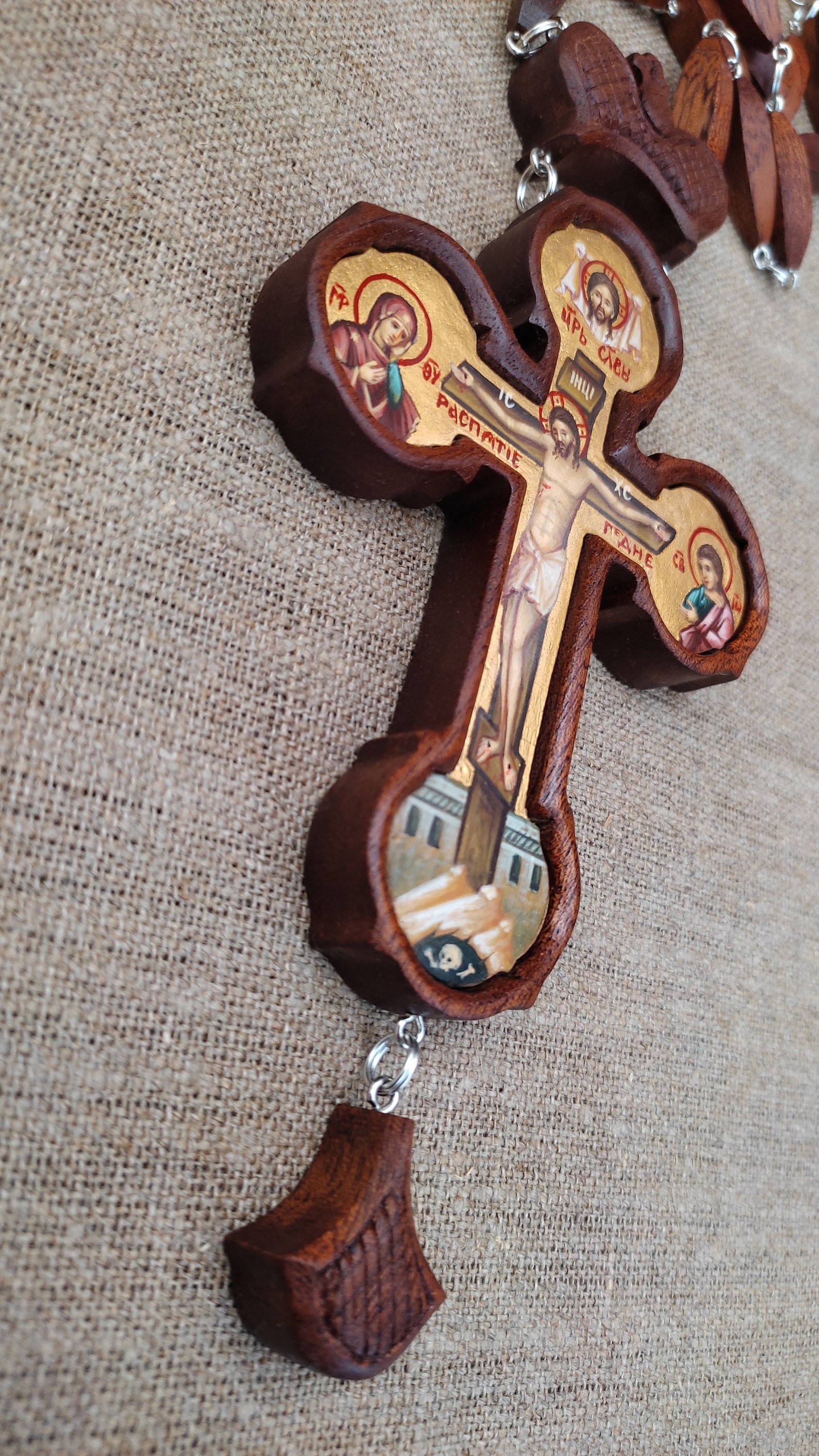 A Painted Cross for a Priest - Etsy