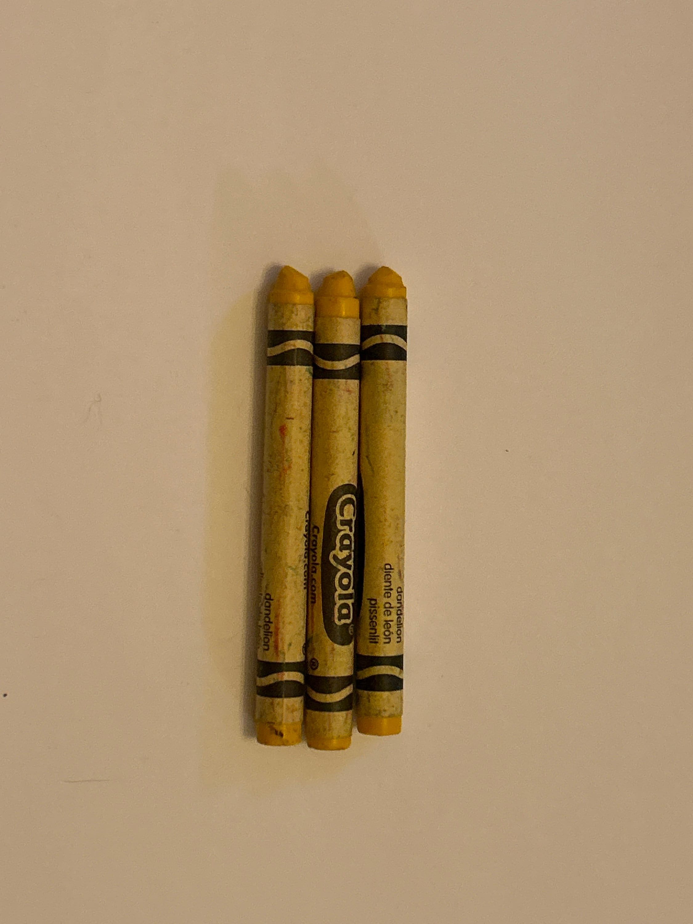 Set of 3 Dandelion Crayola Crayons - Etsy