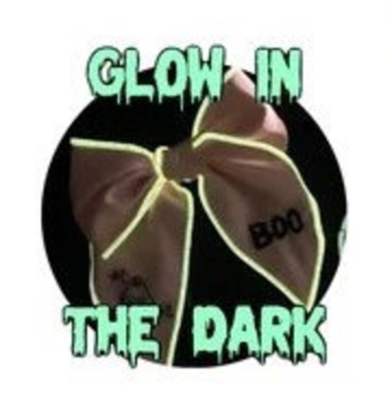 Pink Ghost Glow in the Dark Hair Bows - Etsy