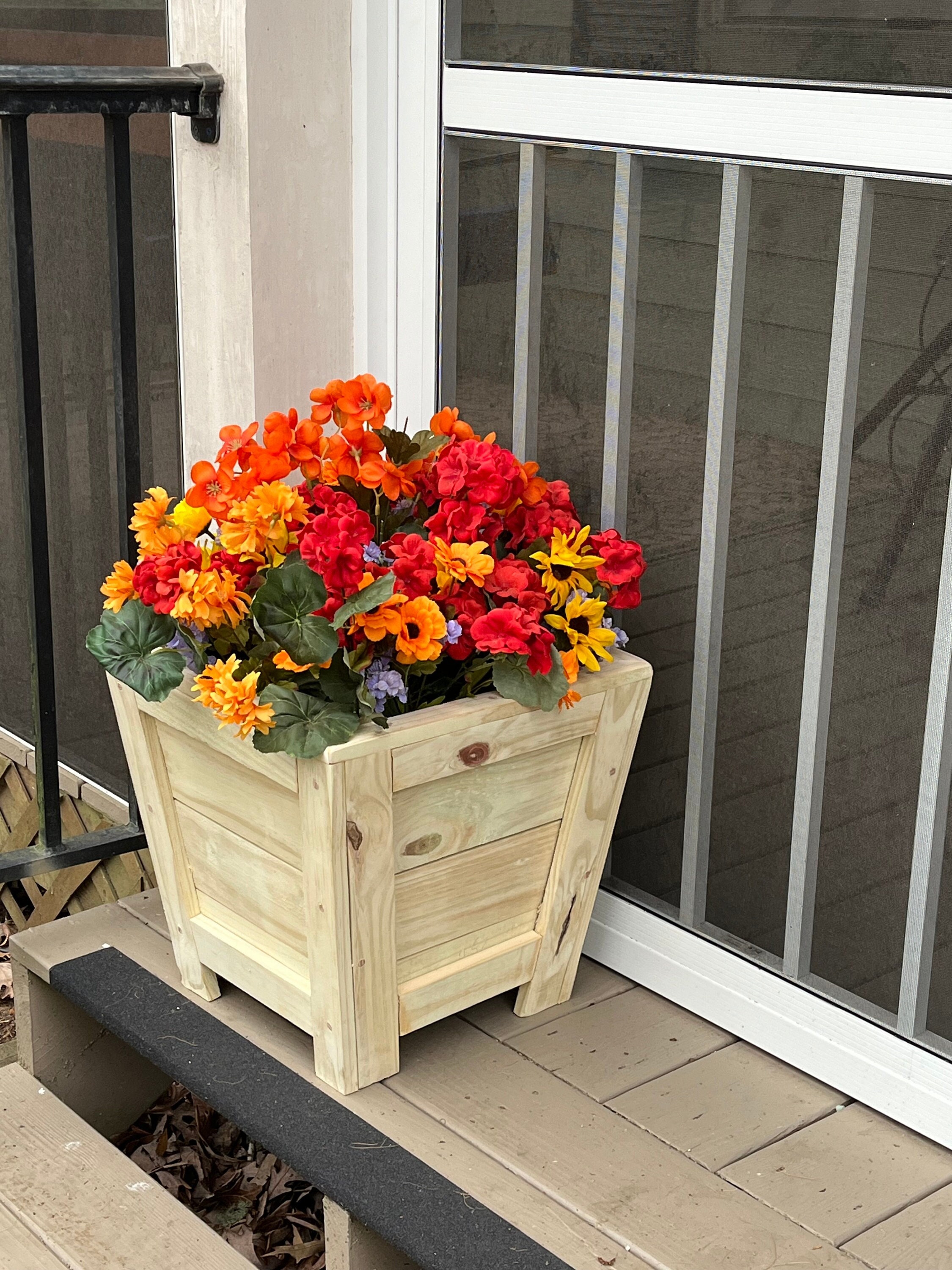 Decorative Planter Box for Porch / Farmhouse Decor / Spring Time ...