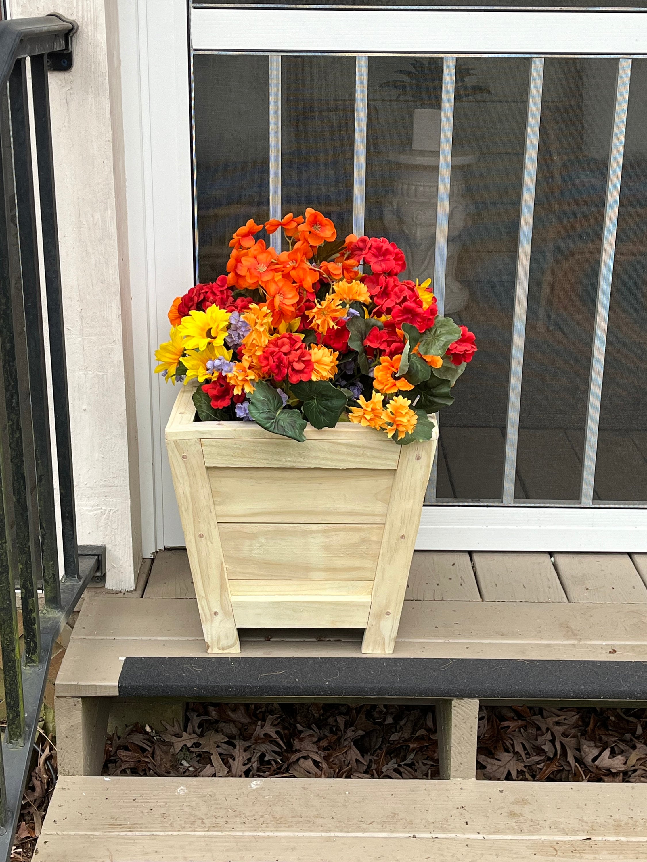 Decorative Planter Box for Porch / Farmhouse Decor / Spring Time ...