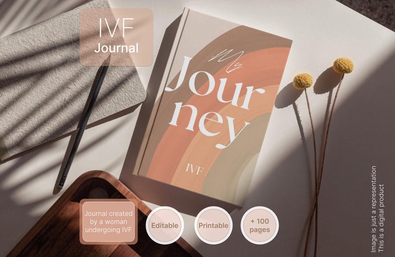 Editable IVF Journey Journal - Printable 100+ Page Fertility Planner ...