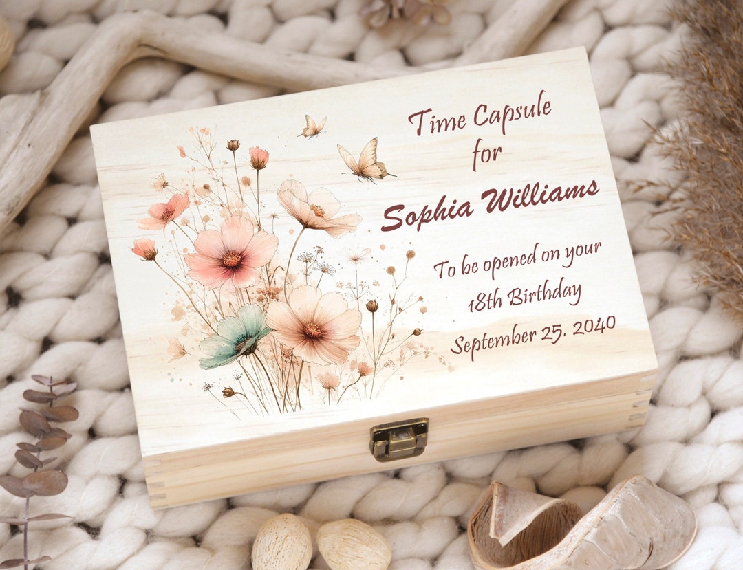 Time Capsule 1st Birthday Box to Open on Your 18th Birthday Baby's ...