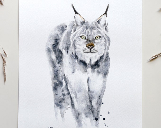 Lynx Print, Antique Space Painting, Vintage Drawing Poster Wall Art ...