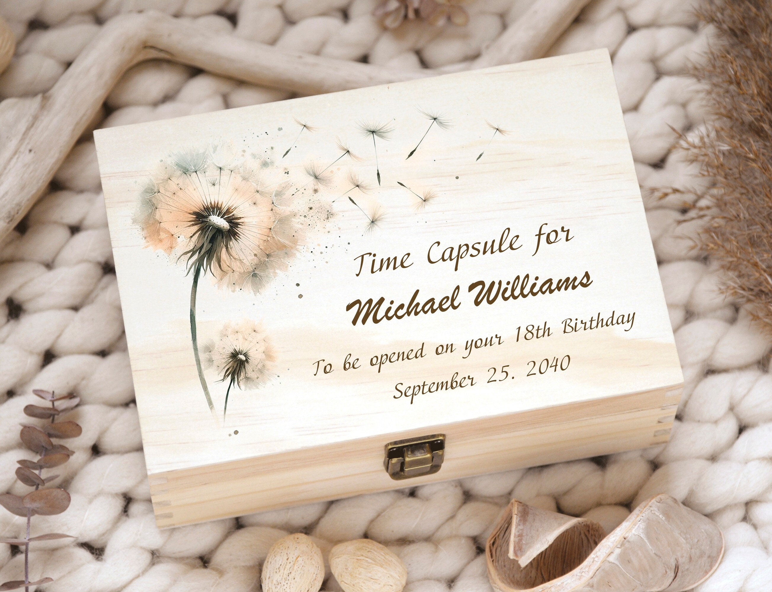 1st Birthday Time Capsule Box to Open on Your 18th Birthday Baby's ...