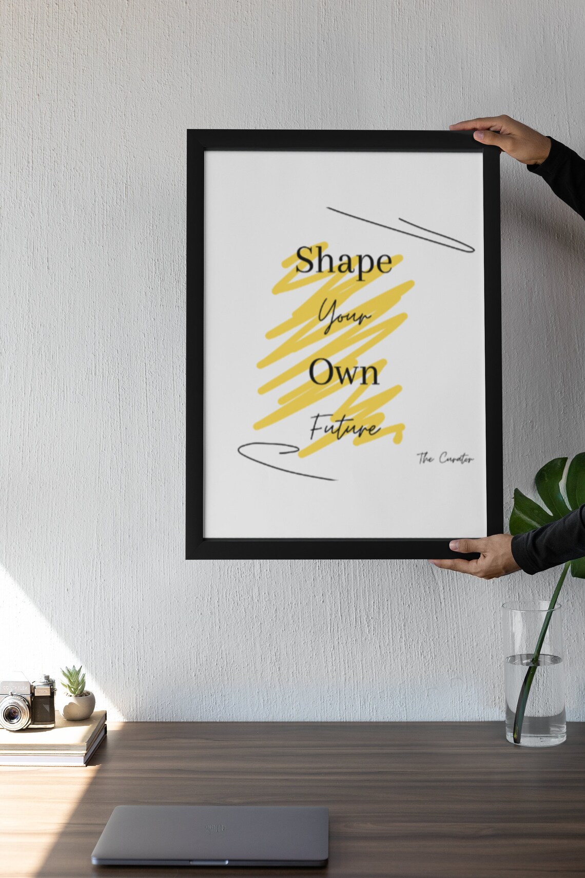 Shape Your Own Future, Motivational Wall Art, Motivational Quote Wall ...