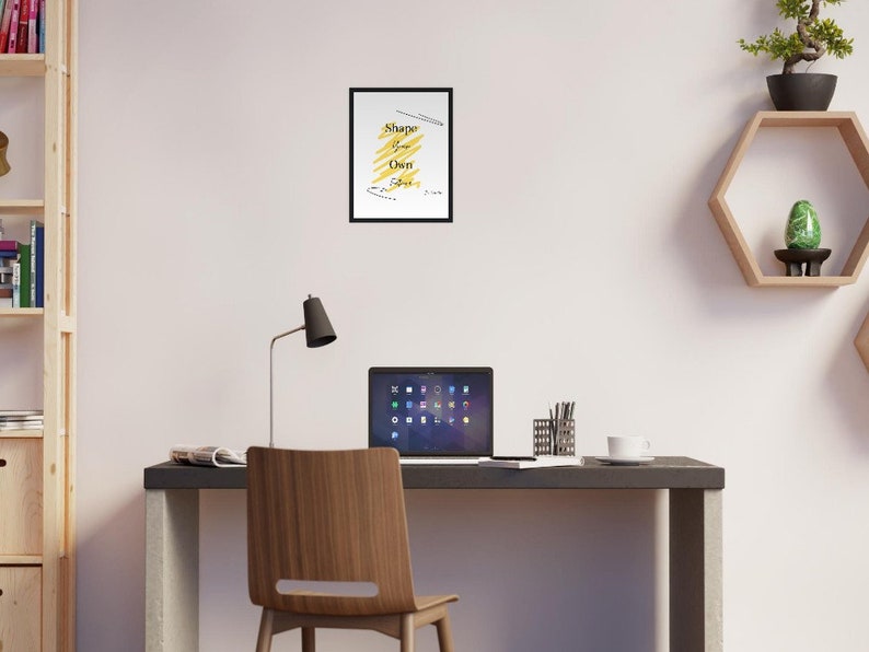 Shape Your Own Future, Motivational Wall Art, Motivational Quote Wall ...