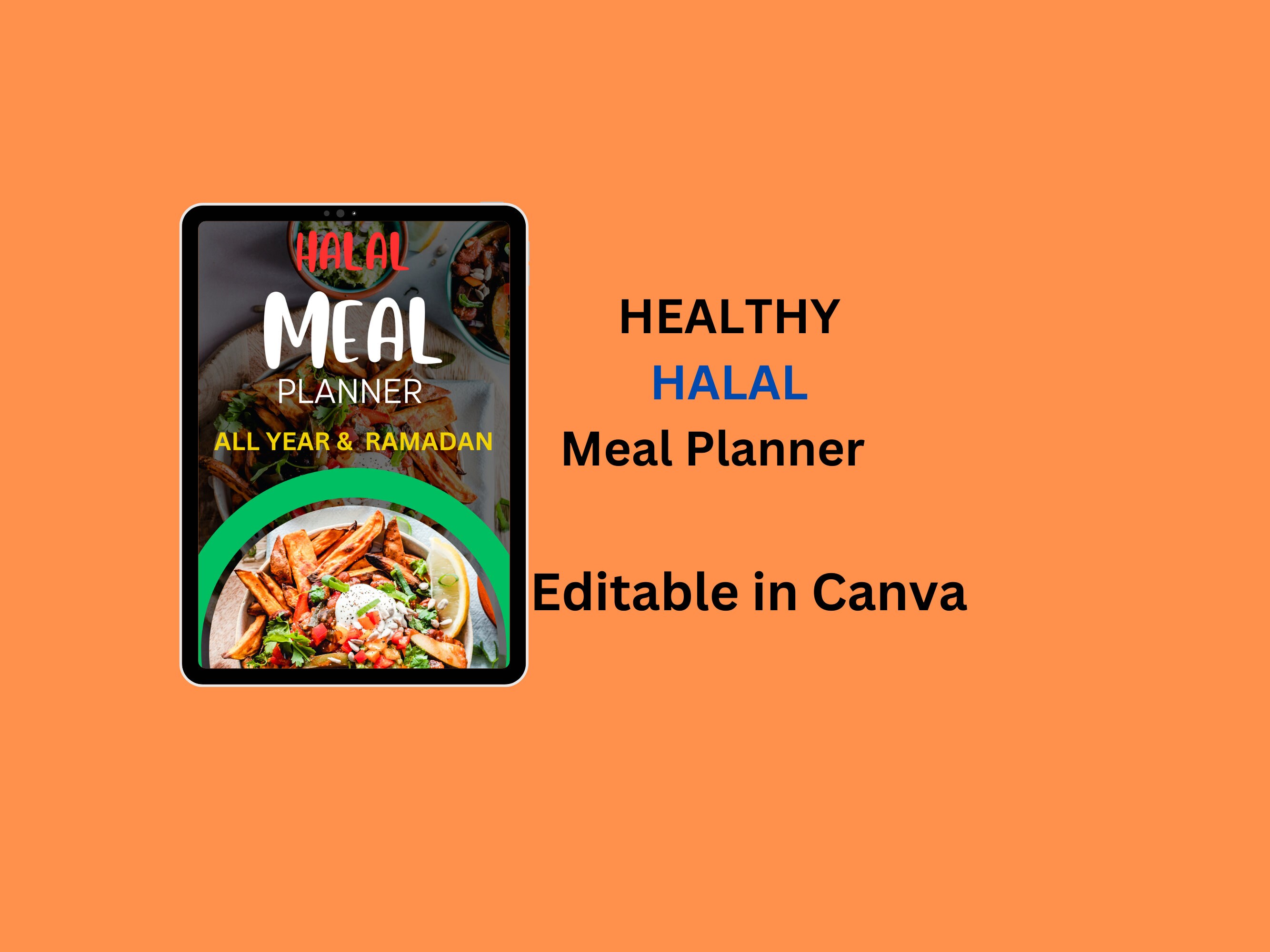 Halal Meal Planner Printable Done for You 2024 Islamic Fitness Diet - Etsy